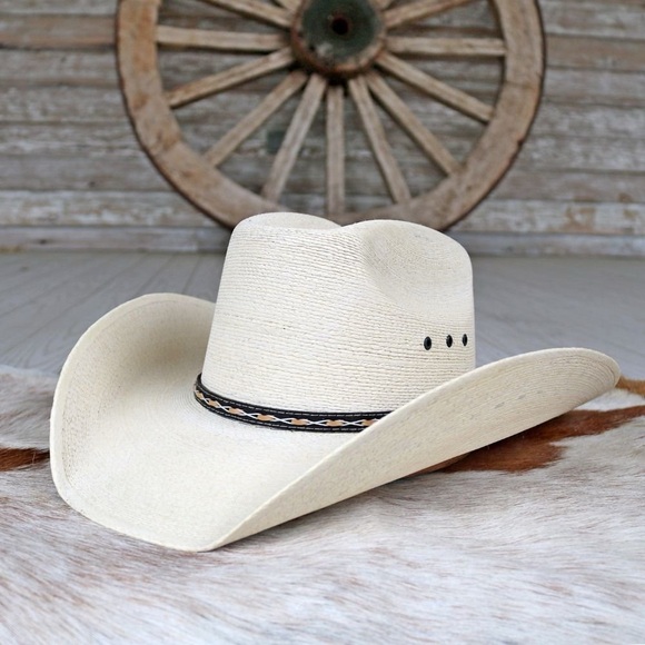 Stetson | Accessories | Stetson Square Palm Leaf Cowboy Hat | Poshmark